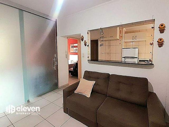 Apartamento mobiliado no Boqueirão Santos para aluguel | 2 dorms, 1 vaga, vista mar | Cód.: 13141
