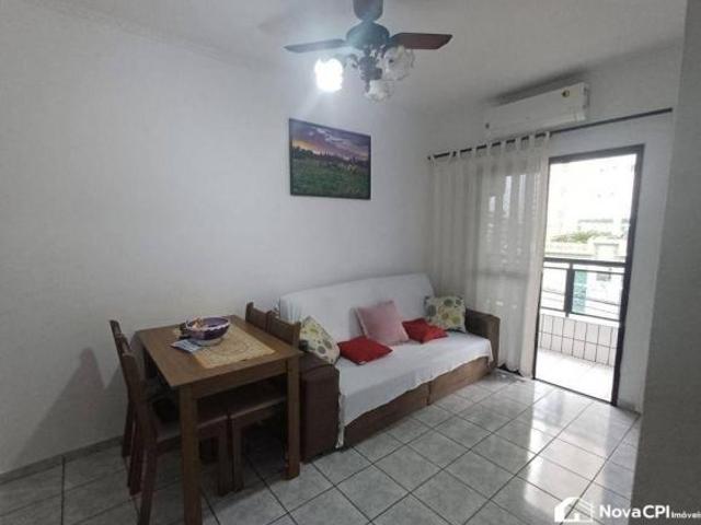 Apartamento Mobiliado na Vila Guilhermina – 300m da Praia, 1 Quarto + Sacada
