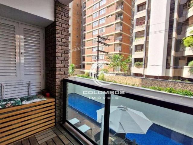 Apartamento Mobiliado Para Alugar No Living Design, Cambuí. 40 m², Ar Condicionado, Equipado Com Uten