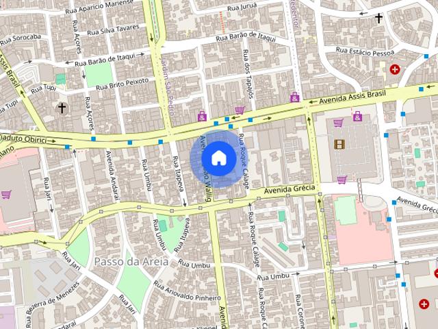 Apartamento mobiliado para aluguel, 1 quarto, Boa Vista Porto Alegre/RS COD: 23861