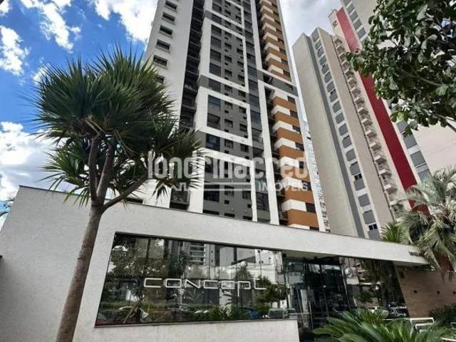 Apartamento moderno na Gleba Palhano com vista incrível, 1 suíte, sala estendida, todo planejado e c
