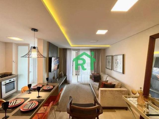 Apartamento moderno, 2 dormitórios 2 suíte, 1 vaga, lazer, varanda gourmet, Enseada, Guarujá/ SP