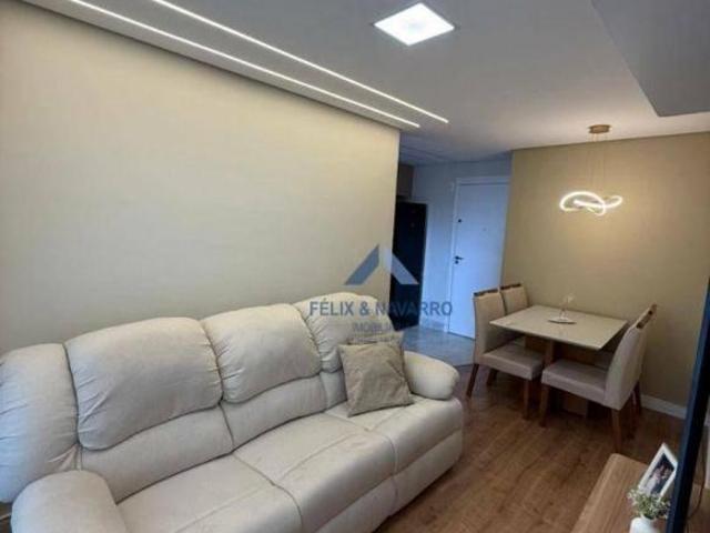 Apartamento Moibliado com 2 quartos 1 suíte, varanda grill e 1 vaga à venda, 49 m² por R$ 460.000