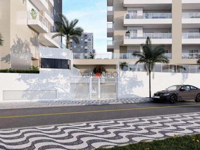 Apartamento na Vila Mirim em Praia Grande SP, 2 dormitórios com suíte