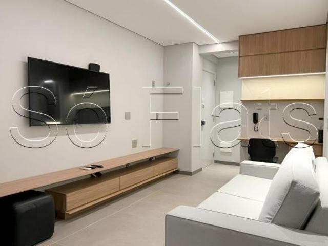 Apartamento na Vila Olímpia com 01 dormitório e varanda Gourmet