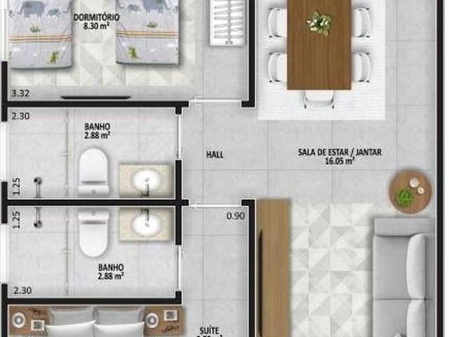 Apartamento na Aviação, em Praia Grande/SP