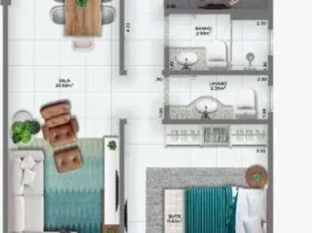 Apartamento na Guilhermina Praia Grande/SP