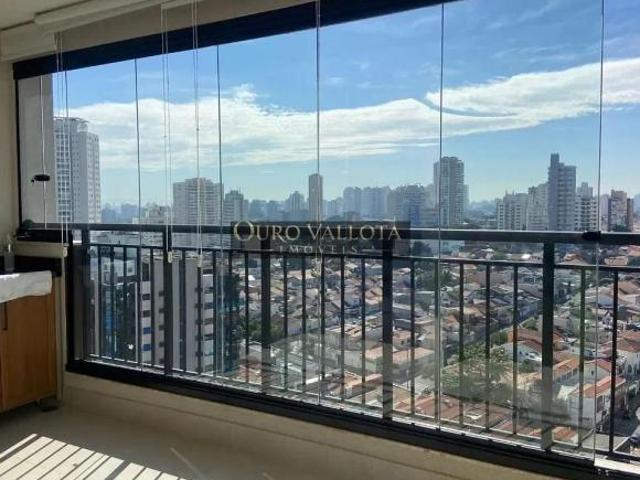Apartamento na Mooca de 86m² com varanda gourmet envidraçada c/ churrasqueira e pia