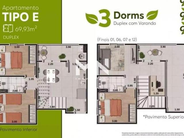 Apartamento na planta à venda, 2 quartos, 1 suíte, 1 vaga, Caguassu Sorocaba/SP