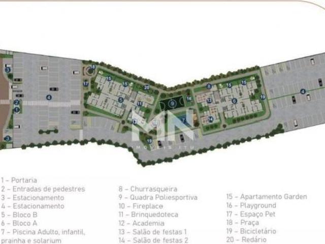 Apartamento na planta à venda, 2 quartos, 1 suíte, 1 vaga, Edifício Residencial Altos do Itaim Itu