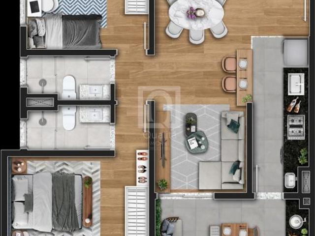 Apartamento na planta Essência Campolim Sorocaba 66,14 m²