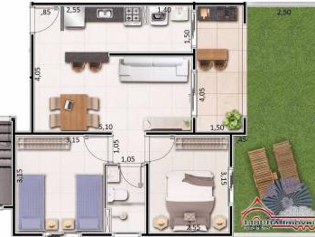 APARTAMENTO NA PLANTA JD DAS INDUSTRIAS JACAREÍ SP