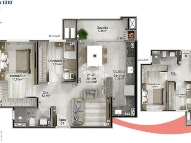 APARTAMENTO NA PLANTA NO SANTO INÁCIO
