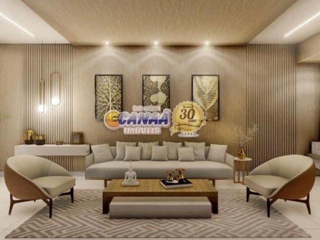 Apartamento na Praia de Mongaguá, 2 dormitórios sendo 1 suíte