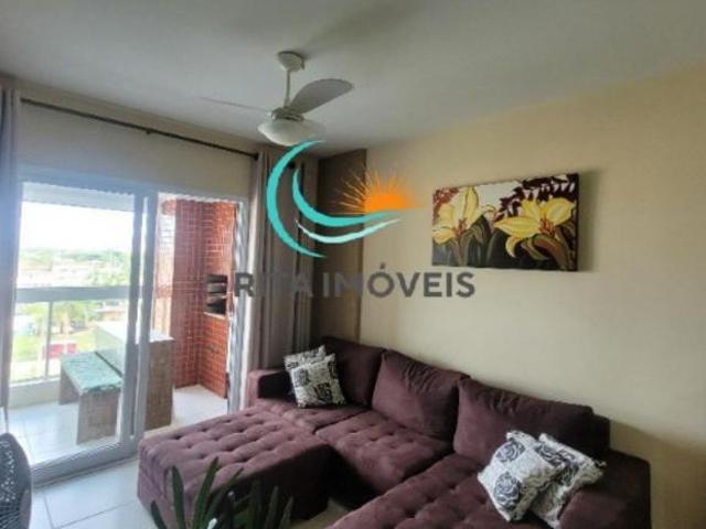 Apartamento no 4º andar, prédio pé na areia, varanda, ampla área de lazer no com vista praia do Inda