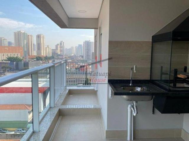 Apartamento no Tatuapé com varanda gourmet