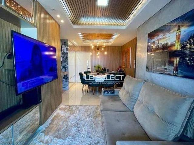 Apartamento no bairro Santa Mônica com dois quartos, suíte, varanda gourmet e três vagas de garagem