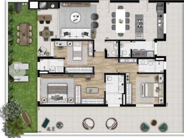 Apartamento no Bigorrilho 2 suítes