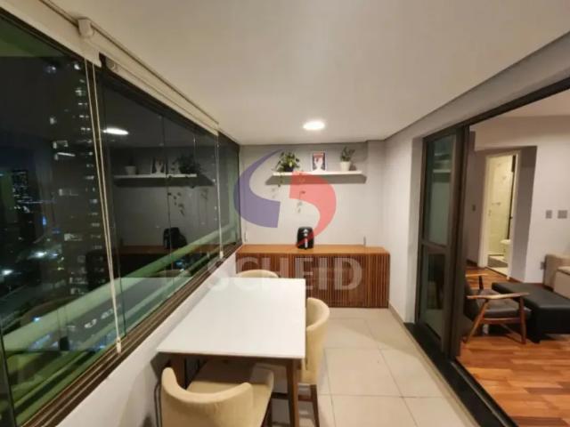 Apartamento no brooklin com 62m² 2 quartos sendo 1 suíte e 1 vaga