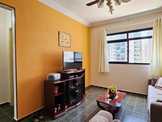 Apartamento no Canto do Forte: 1 Dormitório com Vista Mar