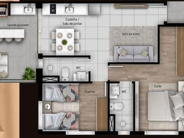 Apartamento no Centro 57m² 734.000,00