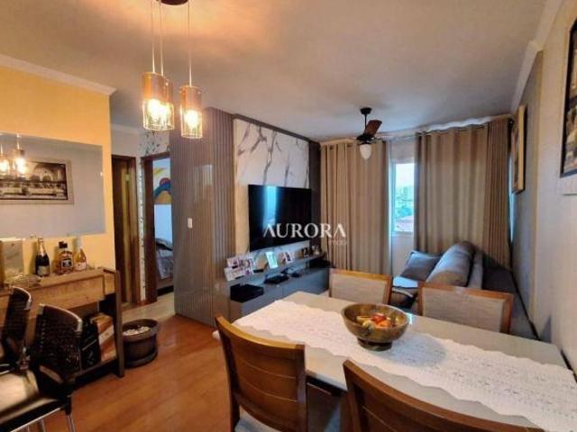 Apartamento no Edifício De Angelo com 2 dormitórios à venda, 55 m² por R$ 280.000 Aparecida Lon