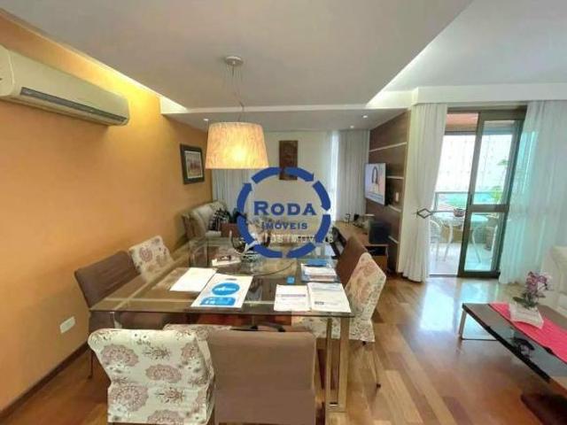 Apartamento no Gonzaga, 2 Suítes, Varanda, Lazer e 1 Vaga de Garagem Demarcada