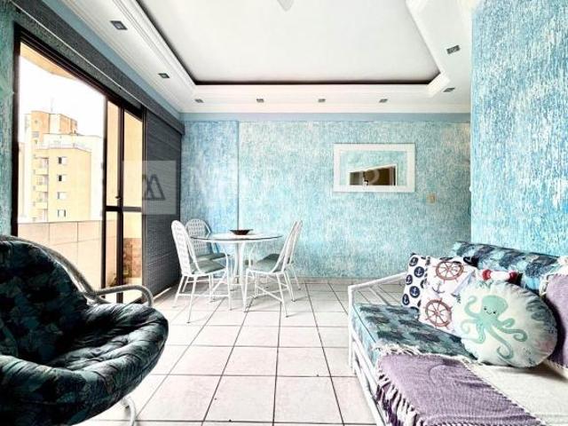Apartamento no Guarujá, Enseada, 1 Suíte, Sacada e Prédio com Lazer Mercuri Imóveis Imobiliária