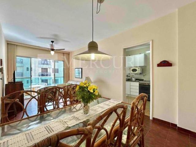 Apartamento no Guarujá, Enseada, Mobiliado e Sacada
