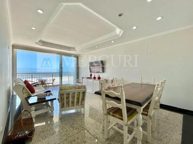 Apartamento no Guarujá, Pitangueiras, 4 Quartos, Sendo 2 Suítes e Sacada com Vista Total para o Mar