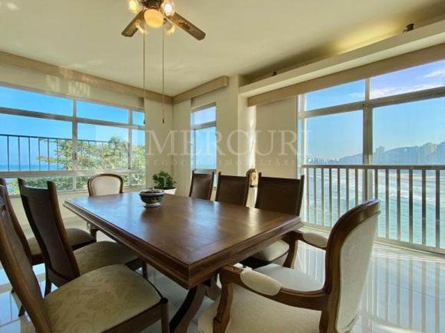Apartamento no Guarujá, Pitangueiras, 5 Quartos, Sendo Suítes e com Vista Total para o Mar Mercuri