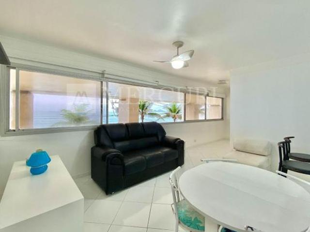 Apartamento no Guarujá, Pitangueiras, 2 Quartos e Sala para 2 Ambientes com Vista para o Mar Mercu