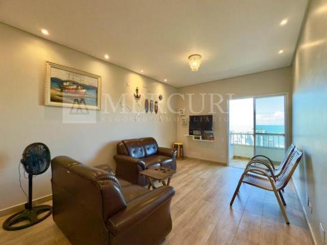 Apartamento no Guarujá, Pitangueiras, 2 Quartos, Sacada com Vista Mar e Prédio com Lazer Mercuri I