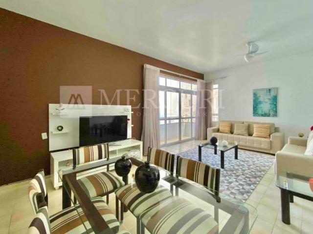 Apartamento no Guarujá, Pitangueiras, 3 Quartos, Sendo 1 Suíte e Sacada com Vista Mar Mercuri Imóv