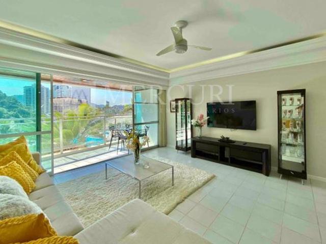 Apartamento no Guarujá, Pitangueiras, 3 Quartos, Sendo 1 Suíte e Sacada com Vista para o Mar Mercu