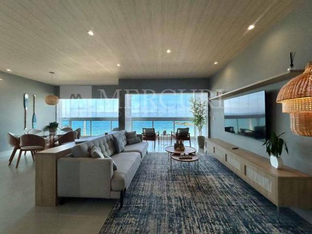 Apartamento no Guarujá, Pitangueiras, 3 Quartos, Sendo Suítes e Sacada com Vista Mar Mercuri Imóve