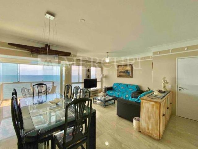 Apartamento no Guarujá, Praia da Pitangueiras, 3 Quartos, Sendo Suítes e Sacada Mercuri Imóveis