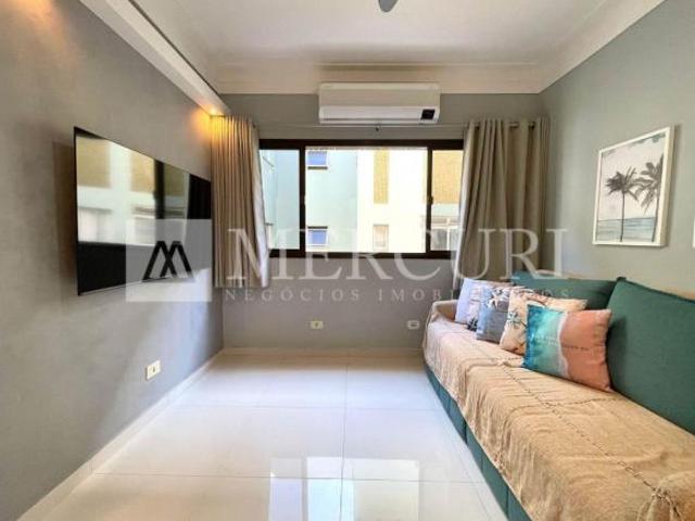 Apartamento no Guarujá, Tombo, Decorado, 2 Quartos