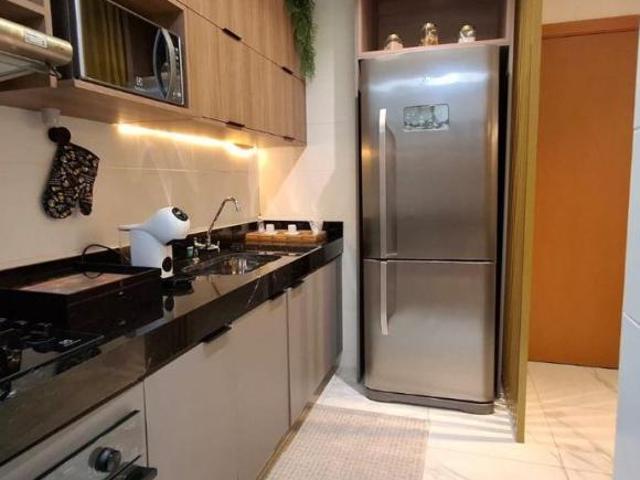 Apartamento no Parque Industrial, 2 Quartos suite, varanda com churrasqueira em anda alto