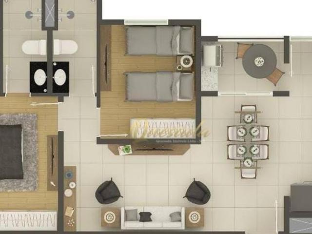 Apartamento novo à venda, 2 dormitórios, 1 suíte, varanda, Manai Residence, Indaiatuba