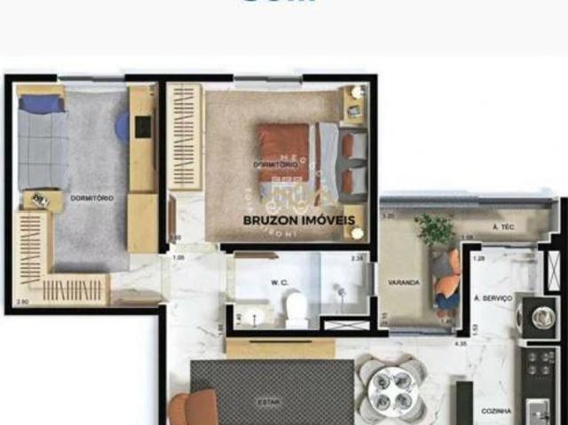 APARTAMENTO NOVO À VENDA 2 QUARTOS, 58M², R$ 585.500,00 CONDOMÍNIO ALTOS DA AVENIDA JUNDIAÍ/SP