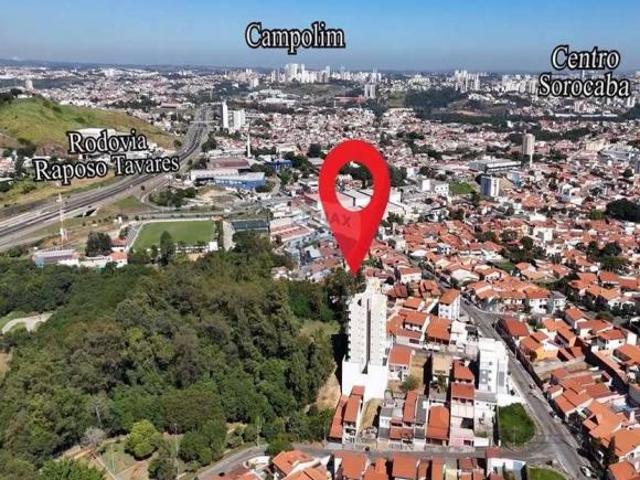 Apartamento novo com 78 m2, 2 quartos, sendo 1 suíte, sacadas, 2 vagas cobertas, Sorocaba/SP