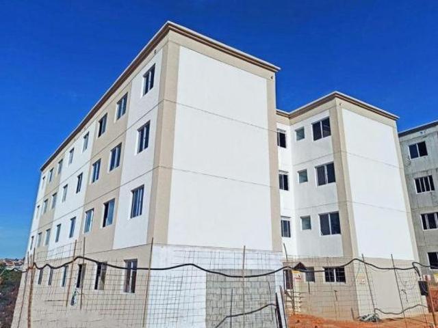 Apartamento novo com 02 quartos, sala, banheiro social, cozinha, área de serviço, garagem e pronto p