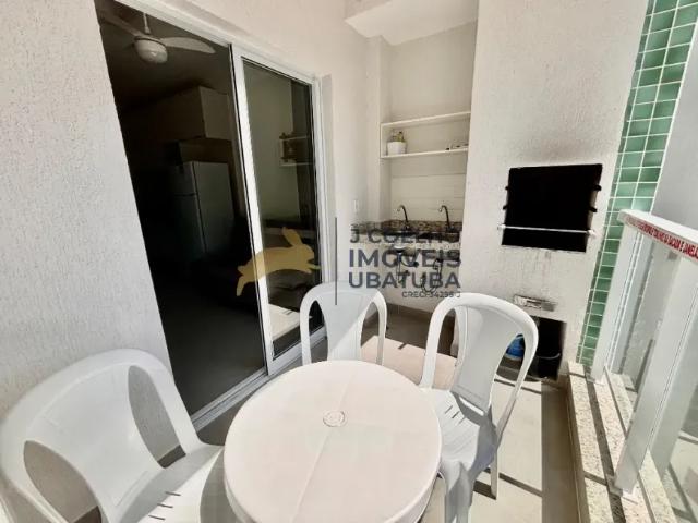 Apartamento NOVO com 1 suíte + lavabo e varanda gourmet à venda na Praia Grande Ubatuba SP