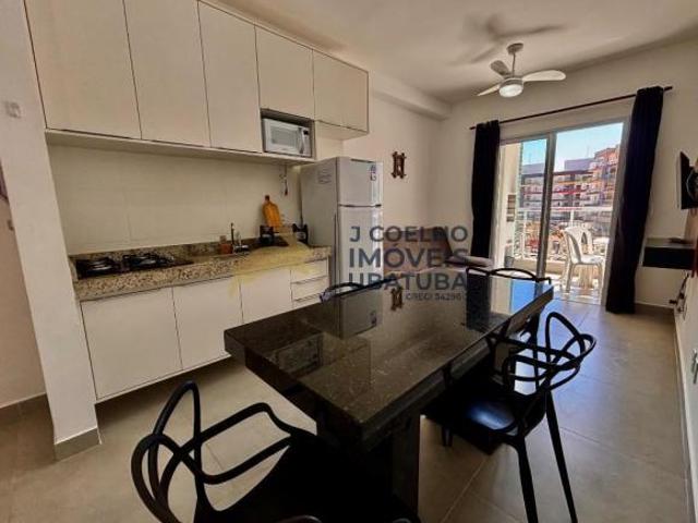 Apartamento NOVO com 1 suíte + lavabo e varanda gourmet à venda na Praia Grande Ubatuba SP