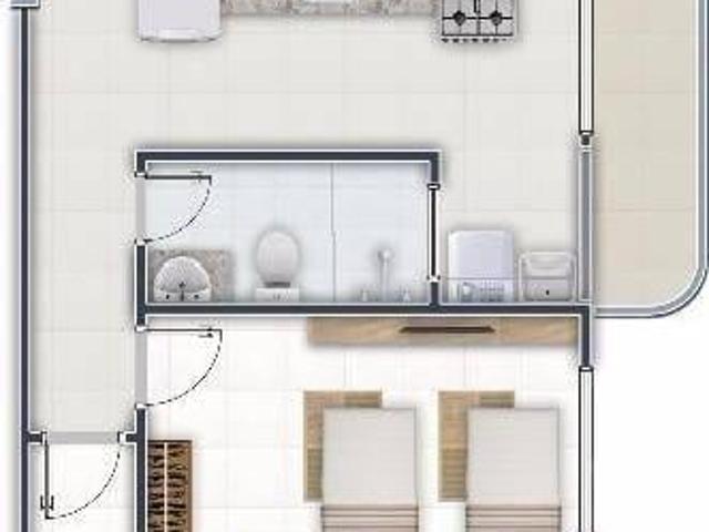 Apartamento novo com 2 dormitórios à venda, 75 m² por R$ 520.000 Boqueirão Praia Grande/SP