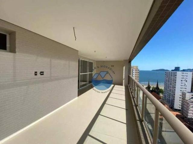 Apartamento Novo com 3 dormitórios à venda, 210 m² por R$ 3.300.000 Boqueirão Santos/SP