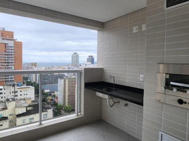 Apartamento Novo com Vista Mar e Varanda Gourmet no Gonzaga