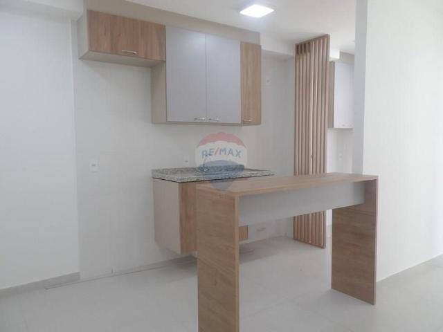 Apartamento novo para locação com 58m², dois quartos e uma vaga de garagem