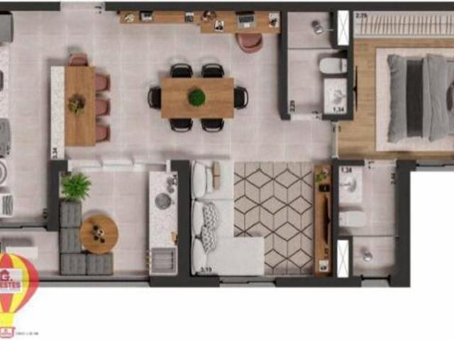 Apartamento novo para venda Condomínio Atmo Votorantim